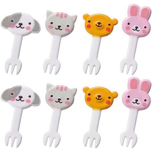 食事がもっと楽しくなる♪お弁当やパーティの彩りに活躍する「フォークピック」です。うさぎやくまなど、かわいいアニマルデザイン。4柄×各2本、楽しい8本入。【サイズ】・うさぎ=約46×18×3mm・くま=約40×22×4mm・いぬ=約40×25...