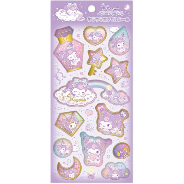 かわいい「クロミ」デザイン♪ぷっくりカプセルの中にキラキラ動くスパンコールとラメパウダー入「シール」です。カプセル天面は、ジュエルカットやゴールド箔でとってもキュート!シール交換でも盛り上がること間違いなし!【サイズ】シール=約H50×W3...