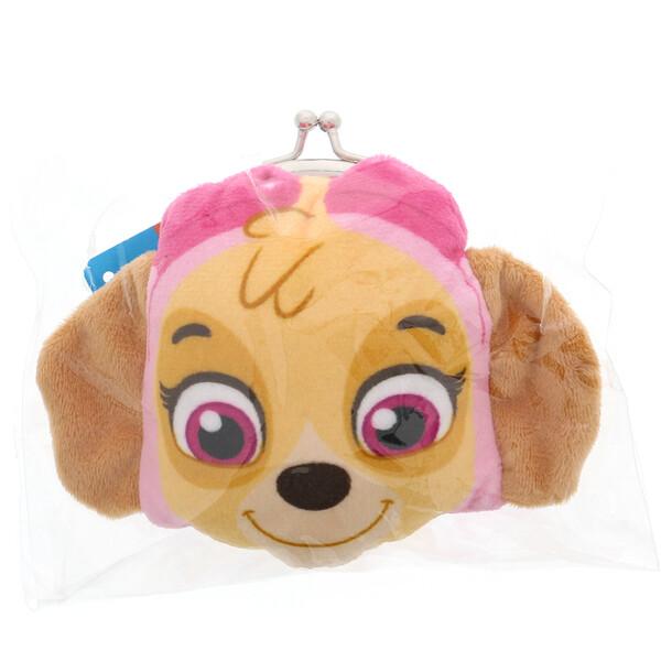 【スーパーセール大特価!】 人気「パウ・パトロール」!ふわふわ素材のフェイス型がかわいい「がまぐち2」です。がまぐちが大きく開くので、出し入れしやすい!小さくてかさばるオモチャやお菓子など、小物入れに最適です。【サイズ】約H105×W146...