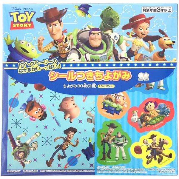 人気アニメ「TOY STORY (トイ・ストーリー)」知育文具ぞくぞく仲間入り!カラフルなシール付き「シールつきちよがみ」です。ちよがみは、2柄入り!折ったり、貼ったり、包んだり…いろいろ遊べます。【サイズ】ちよがみ=W150×H150×D...