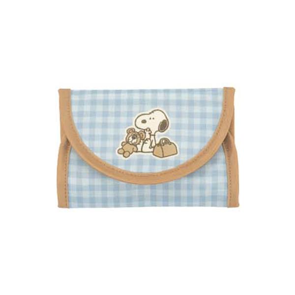 かわいい「スヌーピー」デザイン♪旅行のときにも便利な「アクセサリーポーチ」です。スナップボタンを開けると、リングホルダーとメッシュポケットがあります。メッシュポケットには、ピアスやブレスレットなどを入れられます。【サイズ】約H80×W120...