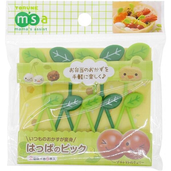 サイズ:長さ5.0cm本体重量:0.02kg素材・材質:スチロール樹脂原産国:中国セット内容・付属品:10本入(2種類×5本)耐熱温度:70度「はっぱのピック」は、お弁当を楽しく飾り付けするお弁当ピックです。いつものおかずが変身します。2種...