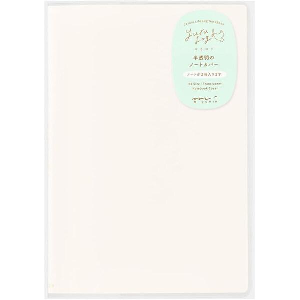 誰でも簡単に「ゆるく楽しく」日々の記録が続けやすいノート「ゆるログ」シリーズ。B6「ゆるログ」ノートを2冊入れて持ち運べる「ノートカバー」です。「PVC」タイプは、ビニール素材の半透明カバー。細かな傷が目立ちにくく、ノートの絵柄を楽しみなが...