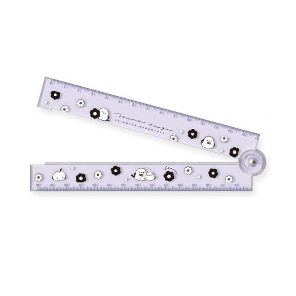 気分がUPするかわいいデザイン♪伸ばすと30cmになる「折りたたみスケール」です。折りたたんでコンパクトになるので、ペンケースに入ります。開くときに、カチカチ音がしないので、授業中も安心して使えます。【サイズ】本体=約H36×W165×D2...