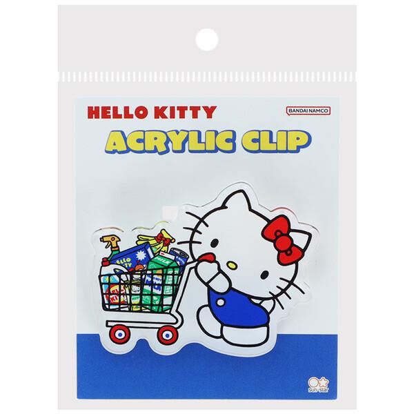 人気サンリオキャラクターズ「ハローキティ」デザイン♪おしゃれなスーパーマーケットをイメージした、カラフルでレトロなテイスト。日常品や食品風のデザインは、細部まで楽しいポイントがいっぱい!書類などをまとめるのに便利な「アクリルクリップ」です。...