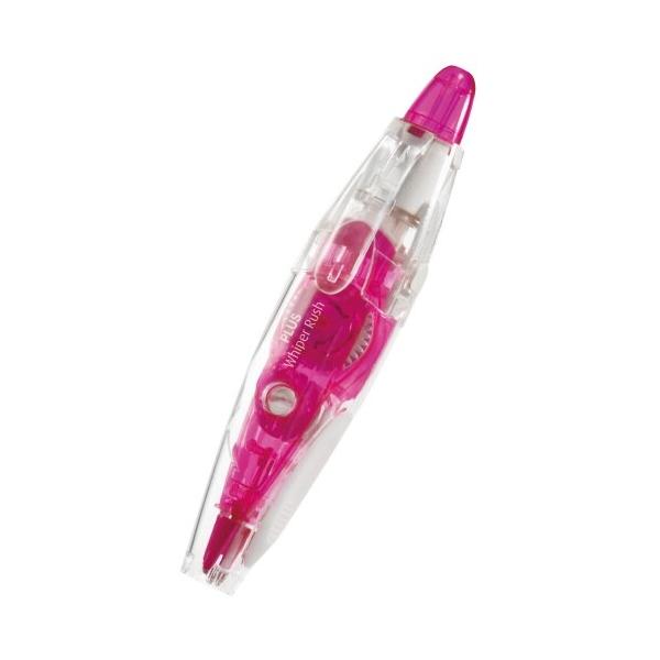 携帯に便利なノック式ペンタイプ。ノック式なので片手で簡単にヘッドが収納できます。スリムなペン型デザインで、クリップ付きなので収納にも便利です。消したい所をピッタリ消せる。「引いて」1行、「押して」1文字の2WAY機能。本体を反転させると、文...