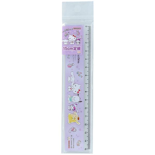 水彩タッチがかわいい「サンリオキャラクターズ」デザイン♪学校の授業で活躍する「15cm定規」です。ペンケースにすっぽり入るサイズ。入学や進級のお祝いプチギフトとしても喜ばれます。【サイズ】約W164×H36×D5mm【重　量】約18g【材　...