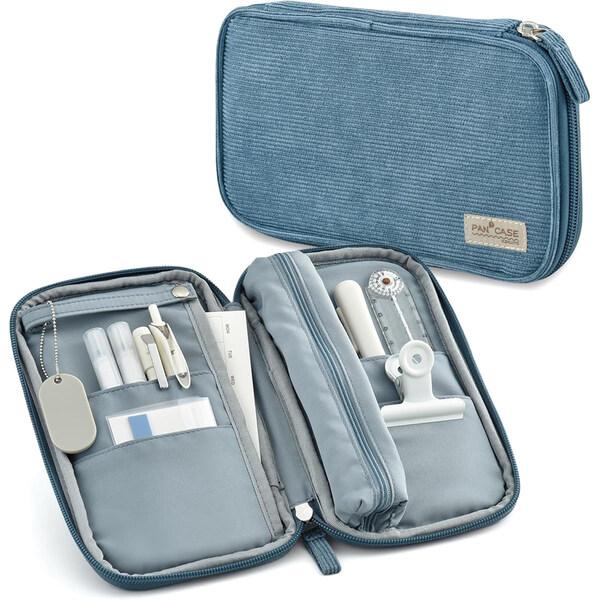 ■■ノートのように開いてキレイに仕分けられるペンケース■■・ノートのように開くので一覧性が良く、出し入れがしやすい。・マルチポケットで文具やメモ帳をキレイに仕分けられる。・キーホルダーやマスキングテープをつけられるストラップホルダー付き。・...