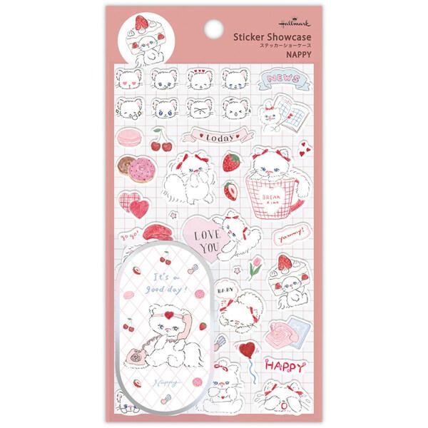 LINEスタンプで話題のクリエイター♪日常をかわいく残すライフログ用「シール」です。日常のワンシーンや感情・体調を表現した、手帳にぴったりな小さな粒シールと、スマホケースやノートをアレンジしやすい大きめステッカー、2シートセットです。【サイ...