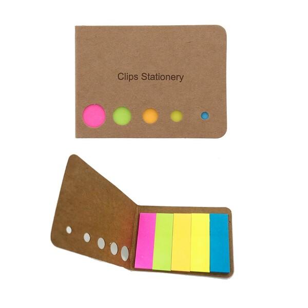 当店ロゴ入りオリジナル付箋です。各色×20枚(5色)の内容となります。ケースカバーがあるので、汚れる心配もなく、またペンケース等にも保管しやすいサイズです。付箋サイズ:約55×15mm　×　5色本体サイズ:約80×60mm　OPP包装済■メ...