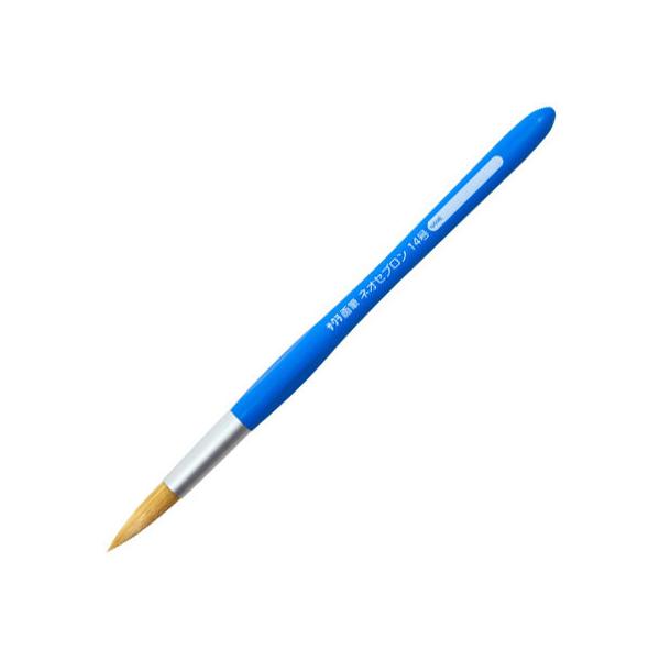 絵の具含みが良く、穂先のまとまりが良い画筆です。転がりにくく、手にもフィットする三角グリップ形状。【特徴】・特殊形状のナイロン繊維を使用しているため、水・絵の具の含みがすぐれており広い面をのびのび描けます。・穂先のまとまりが良いので、太くも...