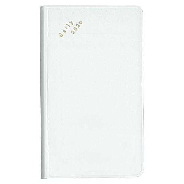 1日1ページ記載できる、手のひらサイズのダイアリー日付と2.5mm方眼のみのシンプルなレイアウト。日付がななめに入っているので、タテヨコどちらでもつかえます。毎日のtodoやログなどを簡単に記入できるレイアウトです。【サイズ】114×67×...