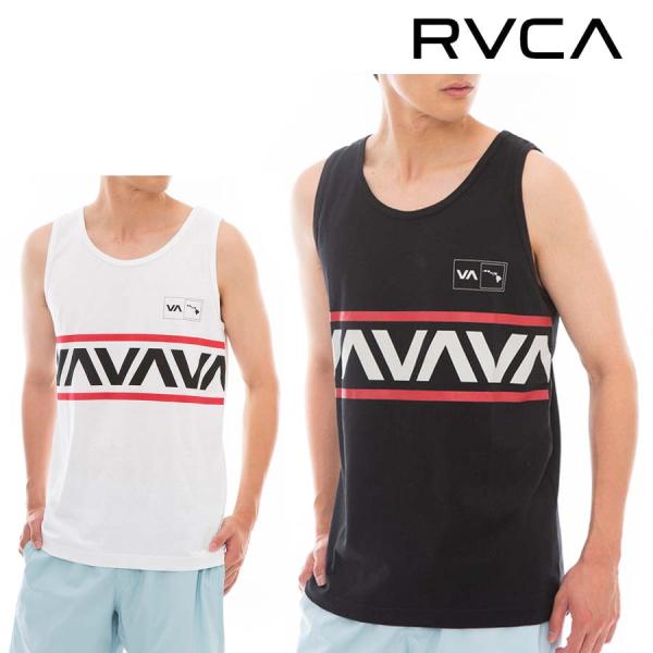 【発売日：2023年03月05日】20/OE コットンを使用したVA BANDED HAWAII TANK タンクトップ。中央に“VAロゴ”をあしらい、左胸と背面上部にRVCAロゴをプリント。一枚で着ても、シャツなどのインナーとしても活躍し...