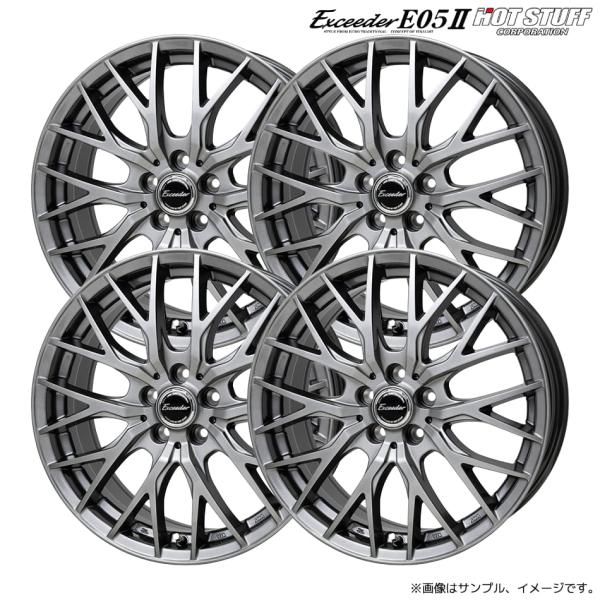 HOT STUFF｜Exceeder E05II■サイズ：18x7.5J■ホール/P.C.D.：5H/120■インセット/ハブ高(mm)：+41/36.71ピース構造●ハブ径：φ64.1　●ナットホール径：φ32　●対応ボルト径：M14●適...