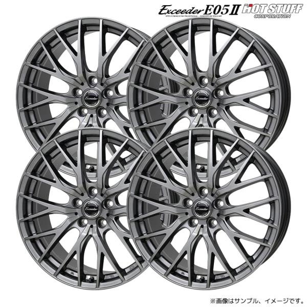 HOT STUFF｜Exceeder E05II■サイズ：19x7.5J■ホール/P.C.D.：5H/120■インセット/ハブ高(mm)：+38/49.01ピース構造●ハブ径：φ64.1　●ナットホール径：φ32　●対応ボルト径：M14●適...