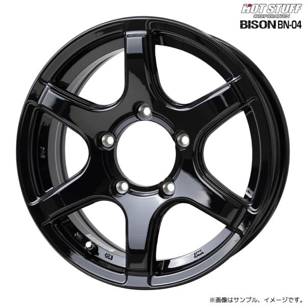 HOT STUFF｜BISON BN04■サイズ：16x5.5J■ホール/P.C.D.：5H/139.7■インセット/ハブ高(mm)：+22/-◆1ピース構造●ハブ径：φ109　●ナットホール径：φ32　●対応ボルト径：M12●適合荷重…J...