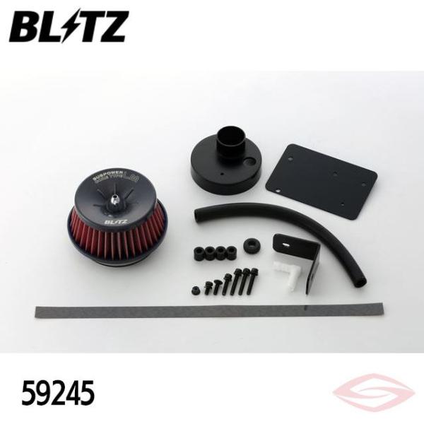 繊維フィルターにステンレスメッシュで補強したエアクリーナーBLITZ / ブリッツAIR CLEANER / エアクリーナーCORE TYPE / コアタイプSUS POWER LM-RED / サスパワーLMレッド■適合車種・メーカー：ス...