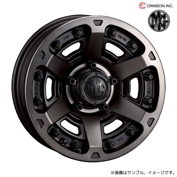 CRIMSON MG / ARMOR FF (アーマー)■サイズ：16x5.5J■ホール数：5■P.C.D.：139.7■インセット：+20■ハブ径：φ108.8■カラー設定　ショットガンブラック/マットブラッククリア(SHOTGUN BL...