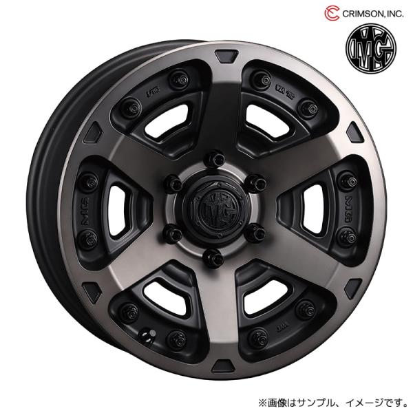CRIMSON MG / ARMOR FF (アーマー)■サイズ：16x7.0J■ホール数：6■P.C.D.：139.7■インセット：+38■ハブ径：φ106.2■カラー設定　ショットガンブラック/マットブラッククリア(SHOTGUN BL...