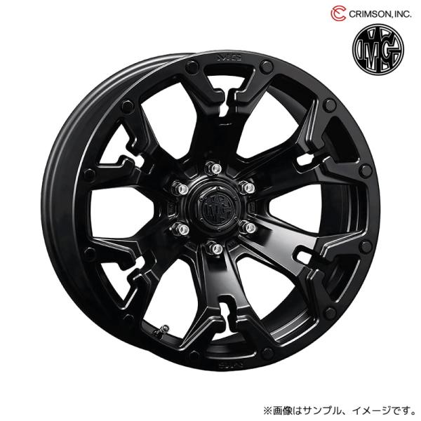 CRIMSON MG / GOLEM FF (ゴーレム)■サイズ：17x7.0J■ホール数：6■P.C.D.：139.7■インセット：+38■ハブ径：φ106.2■カラー設定　マットブラック/ブラックxマシニングリップ(MAT BLACK/...