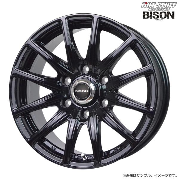 HOT STUFF｜BISON BN01■サイズ：17x7.5J■ホール/P.C.D.：6H/139.7■インセット/ハブ高(mm)：+28/47.5◆1ピース構造●ハブ径：φ110.5　●ナットホール径：φ32　●対応ボルト径：M12●適...