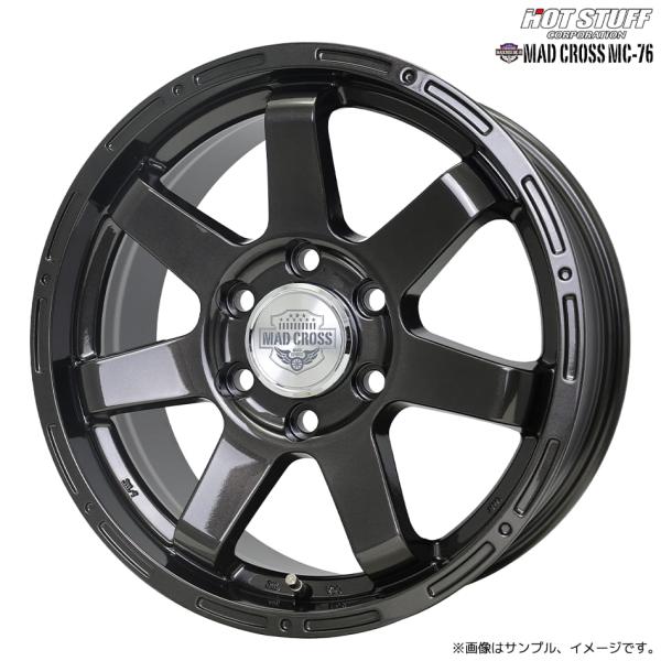 HOT STUFF｜MAD CROSS MC76■サイズ：18x7.5J■ホール/P.C.D.：11H/139.7■インセット/ハブ高(mm)：+46/31.6◆1ピース構造●ハブ径：φ67.1　●ナットホール径：φ33　●対応ボルト径：M...
