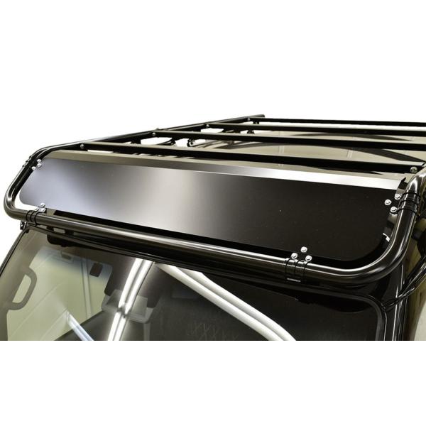 キャリア前方に取付して、風と共に走る！POINTスチール製パウダーコート仕上げ安心の国内製造オプションのライトクランプも取付可能ハードカーゴ　バン用ワークキャリア専用※バン用アウトドアキャリア ver.2には装着できません。