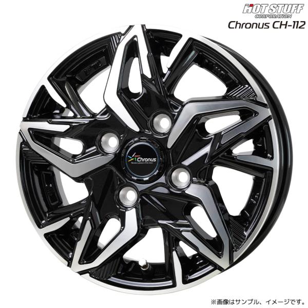 HOT STUFF｜Chronus CH112■サイズ：12x4.00B■ホール/P.C.D.：4H/100■インセット/ハブ高(mm)：+43/30.8◆1ピース構造●ハブ径：φ67　●ナットホール径：φ32　●対応ボルト径：M12●適合...