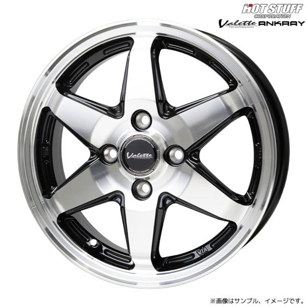 HOT STUFF｜Valette ANKRAY■サイズ：15x5.5J■ホール/P.C.D.：4H/100■インセット/ハブ高(mm)：+45/34.0◆1ピース構造●ハブ径：φ67　●ナットホール径：φ32　●対応ボルト径：M12●適合...