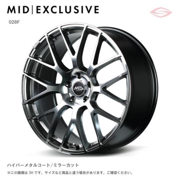 MID EXCLUSIVE / エムアイディエクスクルーシヴ028F / ゼロニーハチエフ・インチxリム幅:18x7.0J・ホール:5H・PCD:114.3・インセット:+48・カラー:ハイパーメタルコート＋ミラーカット・メーカー型番:M6...