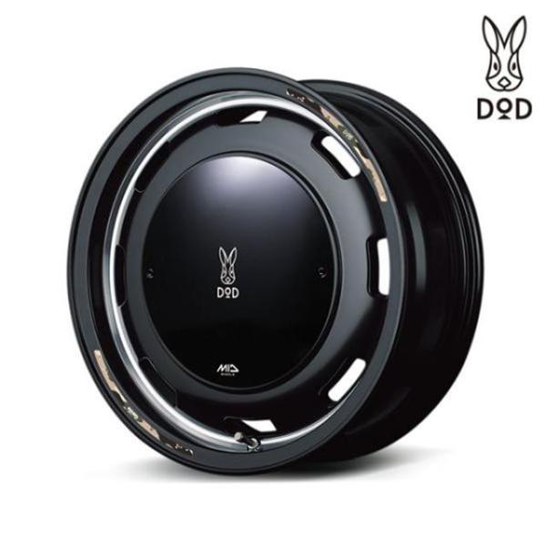 MID WHEELS X DOD / エムアイディホイールズxDODウシャリントバリ / ウシャリントバリ・インチxリム幅:15x4.5J・ホール:4H・PCD:100・インセット:+45・カラー:SBP Semi Gloss Black／...