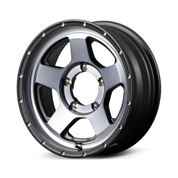 NITROPOWER / ナイトロパワーS5 VECTOR / エスゴベクター・インチxリム幅:16x6.0J・ホール:5H・PCD:139.7・インセット:+0・カラー:セミグロススモーク／マシンドフェイス（SSM）・メーカー型番:LAP...