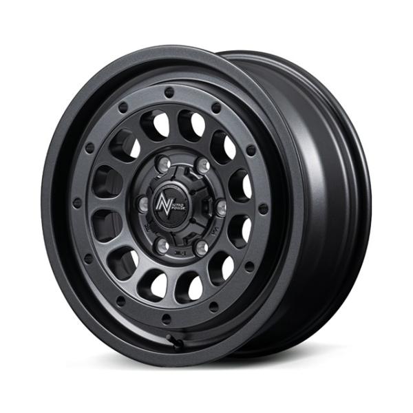 NITROPOWER / ナイトロパワーR12 HOWITZER / アールジュウニハウザー・インチxリム幅:12x4.0B・ホール:4H・PCD:100・インセット:+42・カラー:バレルブラック（BBK）・メーカー型番:Y2712404...