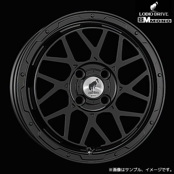 一世を風靡した3ピースクロカン四駆ブランド「ロディオドライブ」が1ピースで復活！LODIO DRIVE8M MONO / ハチエム・モノ■サイズ/インセット：15x4.5J/+45■ホール/P.C.D.：4H/100■付属品：センターキャッ...