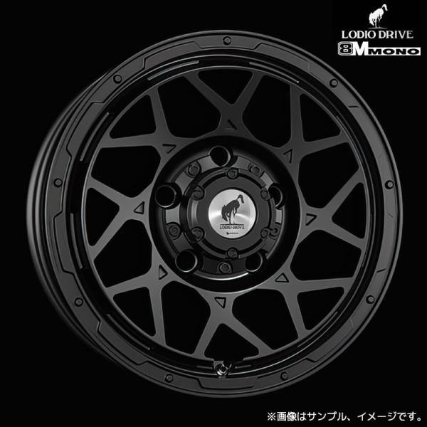 一世を風靡した3ピースクロカン四駆ブランド「ロディオドライブ」が1ピースで復活！LODIO DRIVE8M MONO / ハチエム・モノ■サイズ/インセット：16x5.5J/+20■ホール/P.C.D.：5H/139.7■付属品：センターキ...