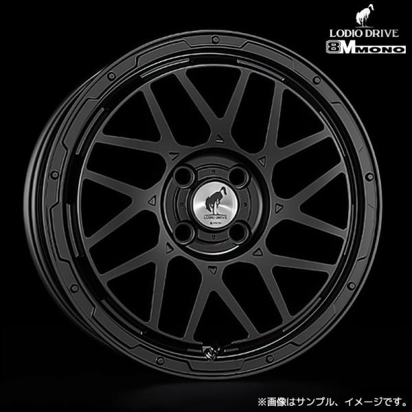 一世を風靡した3ピースクロカン四駆ブランド「ロディオドライブ」が1ピースで復活！LODIO DRIVE8M MONO / ハチエム・モノ■サイズ/インセット：16x6.0J/+42■ホール/P.C.D.：4H/100■付属品：センターキャッ...
