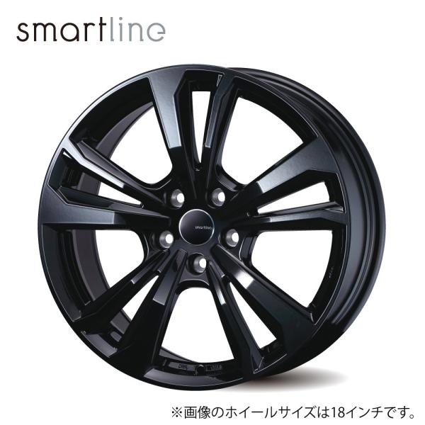 TAS / ティーエーエスsmartline / スマートライン365 / サンロクゴサイズ：16x6.5(44)112-5H 66.6φ カラー：ブラック 品番：S66544RBB ツインスポーク