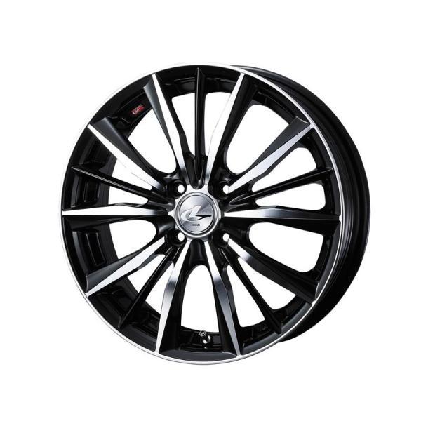 WEDS / ウェッズLEONISLEONIS VX / レオニス ブイエックス・サイズ:15x4.5・ホール数:4H・PCD:100・インセット:+45・カラー:ブラックミラーカット・メーカー型番:0033235※画像はサイズやホール数が...