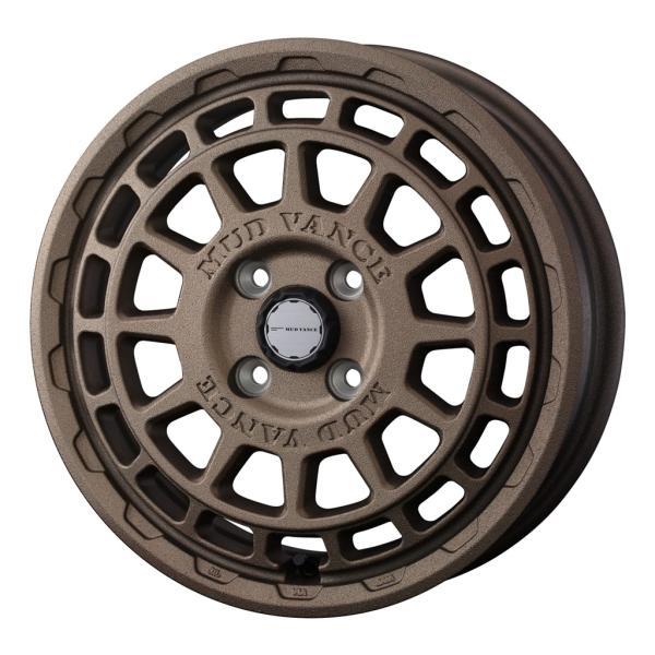 WEDS / ウェッズMUDVANCE X TYPE F / マッドヴァンスxタイプF・サイズ:14x4.5・ホール数:4H・PCD:100・インセット:+45・ハブ径：メーカーHPをご確認ください。・カラー:フリントブロンズ(FBRO)・...