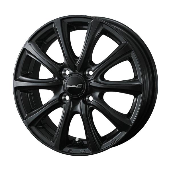 WEDS / ウェッズELYSIA / エリシア・サイズ:14x4.5・ホール数:4H・PCD:100・インセット:+45・ハブ径：73・カラー:ガンメタリック(GMT)・メーカー型番:0042416