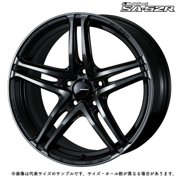 WedsSport SA-52R 15インチ 1ピース アルミホイール■サイズ/インセット：15×5.0J+45■ホール-P.C.D.：4-100■ハブ径：φ65　■ナットホール径：φ30■ボルトホール径：φ13　■ディスク突出量：5.95...