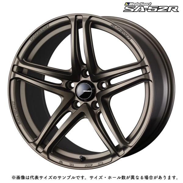 WedsSport SA-52R 17インチ 1ピース アルミホイール■サイズ/インセット：17×7.0J+45■ホール-P.C.D.：5-100■ハブ径：φ65　■ナットホール径：φ30■ボルトホール径：φ13　■ディスク突出量：5.0m...