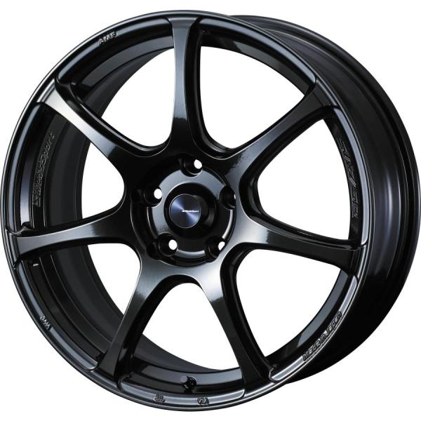 WEDS / ウェッズWEDSSPORT SA75R / ウェッズスポーツ SA75R・サイズ:15x6.0・ホール数:4H・PCD:100・インセット:+48・ハブ径：メーカーHPをご確認ください。・カラー:ハイパーブラッククリアツー(H...
