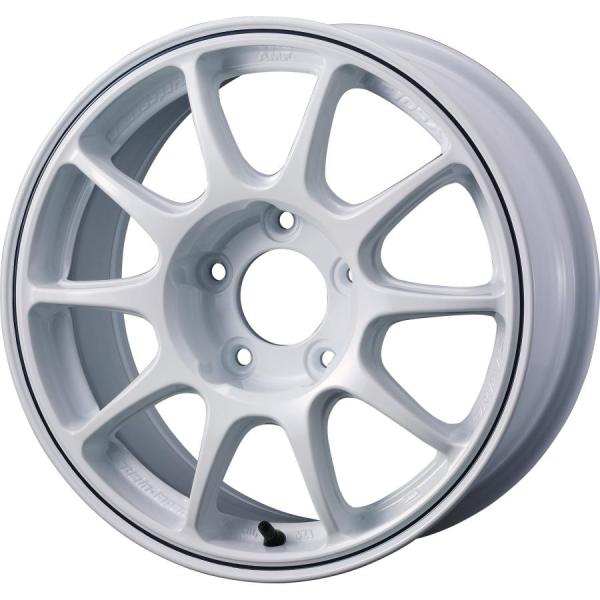 ウェッズスポーツ TC-105X　グラベル アルミホイール 1本 15X6.5J 5H 100 +35 ホワイトブルーライン (WHITE+BLUE LINE) / 15インチ WEDSSPORT TC-105X GRAVEL