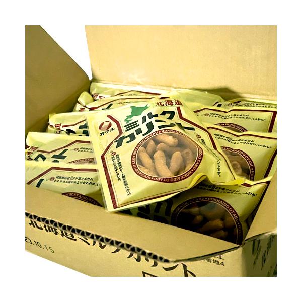 北海道産牛乳100％を使用して練り上げた生地を、米ぬか油でカラッと揚げた非常にソフトな食感のミルクかりんとうです。北海道十勝産のビート糖をベースに蜂蜜等を加えて造られた糖蜜をからめ、さらに仕上げに北海道十勝産のビート糖をさらっとふりかけた上...