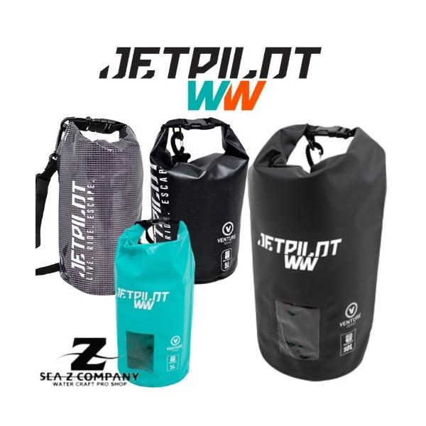 【JETPILOT】【名称】VENTURE 5L DRYSAFE BAG【カラー】ブラック(窓無)、クリア、マットブラック(窓有)、ティール【サイズ】5リットル【素材】 防水コートターポリン● ショルダーストラップは取り外し可能。