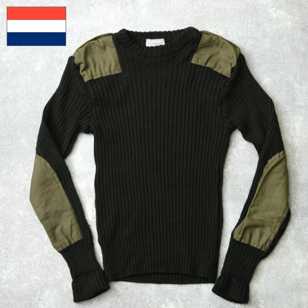 ■状態デッドストック未使用品ですが保管時の日焼けや編み地の歪みがある場合がございます。■素材ウール■その他SEABEES seabees シービーズ ミリタリー百貨 Kempton社製 実物 ミリタリー ニット トップス ブラック リブ 伸...