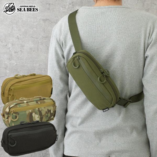 ■商品名GB1039 コンパクト ウエストバッグ BS218YN■カラーブラック オリーブ コヨーテ マルチ■状態新品■仕様外側：ファスナーポケット×2■その他SEABEES seabees ミリタリー百貨シービーズ GB-1039 カバン...