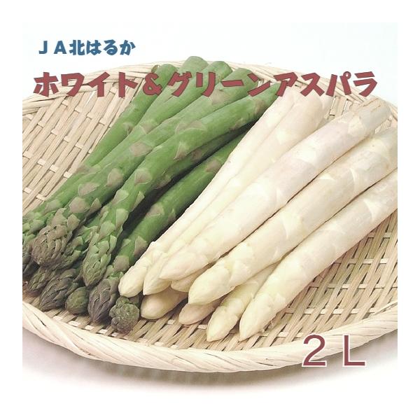 【発売日：2026年05月25日】ＪＡ北はるか　北海道美深町・下川町産のホワイト＆グリーンアスパラ　２Ｌ 1.0ｋｇ（各500ｇ）です。発送開始は５月下旬を予定しております。収穫量が限られておりますので、数量限定販売となります。なるべくお早...
