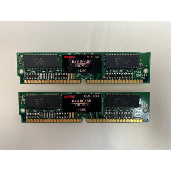 EDO DRAM搭載内部増設RAMボード。（パリティ無し）容量：16MB2枚一組対応機種